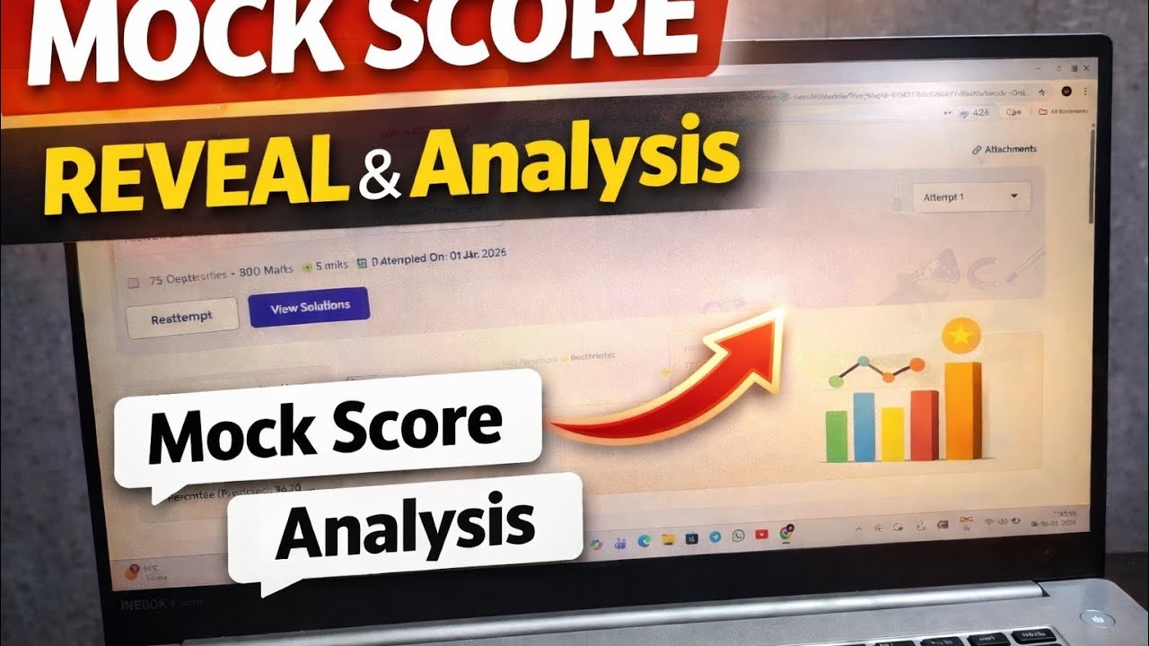 JEE Mains || Mock Score 🫣#jeemains2026 #motivation #studywithme - YouTube