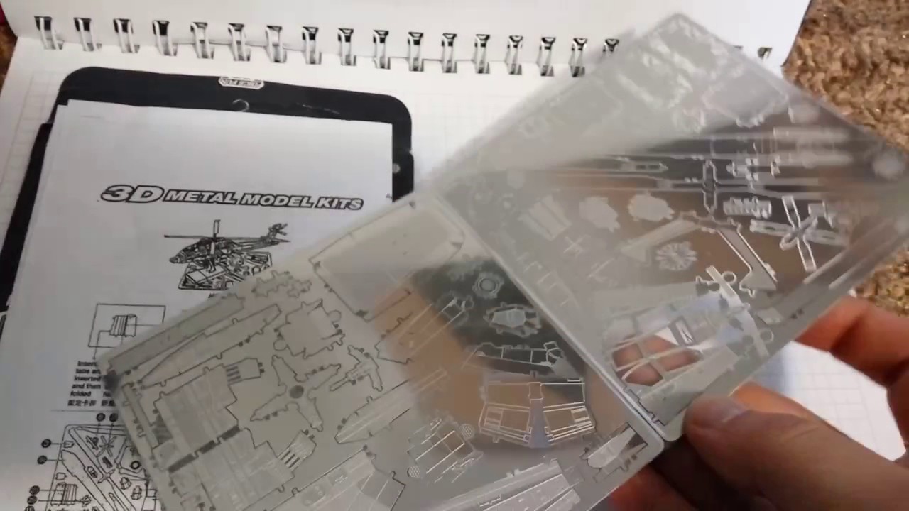 Apache Helicopter Metal 3D Puzzle - YouTube