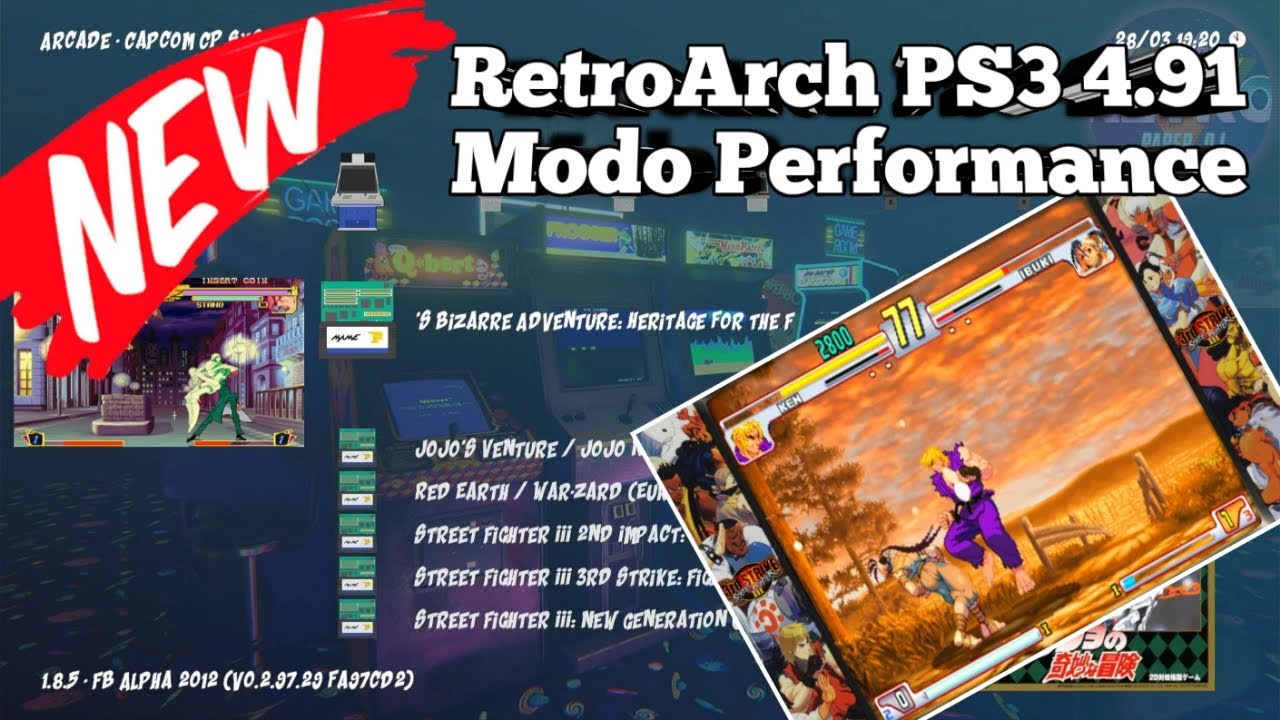 RetroArch PS3 4.91 Modo Performance - YouTube