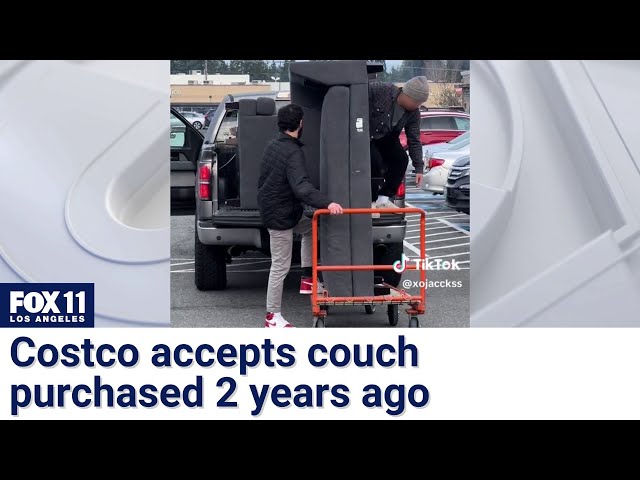 Returning a couch to costco store