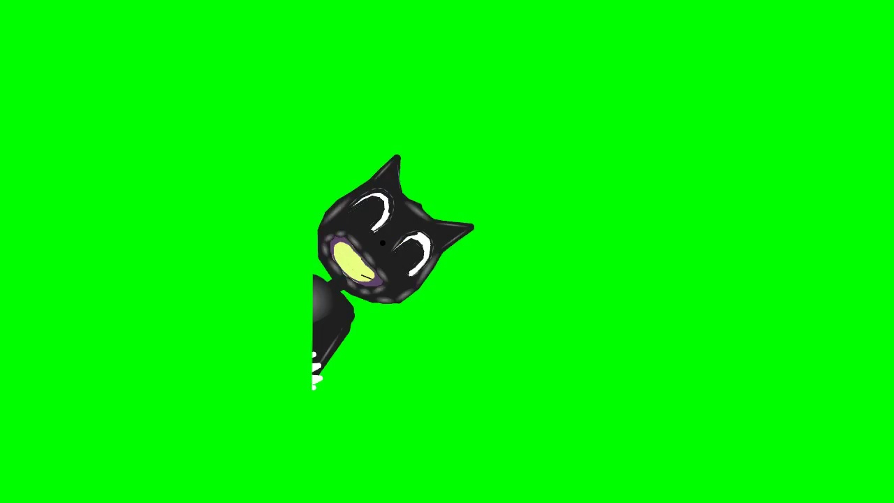 Cartoon Cat Jumpscare Greenscreen - YouTube
