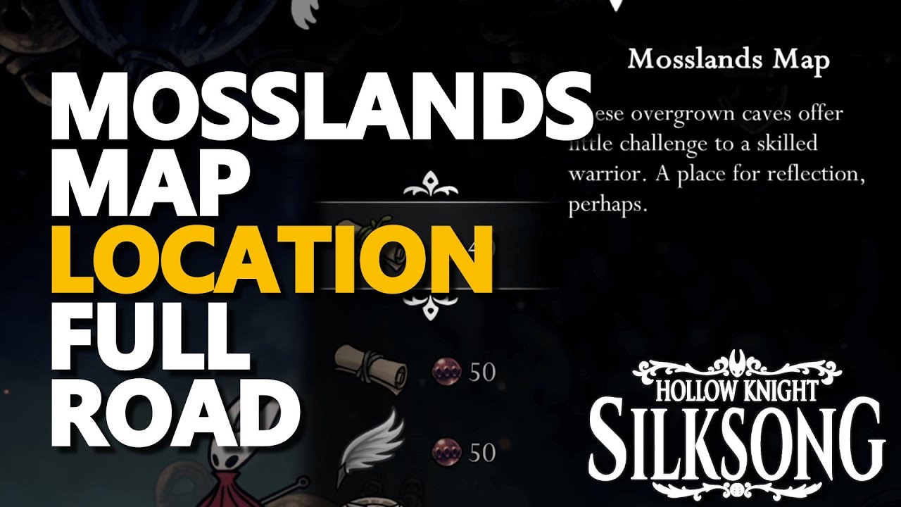 Mosslands Map Location FULL ROAD Hollow Knight Silksong - YouTube