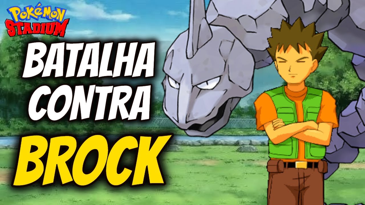 #79 LIDER DO GINASIO BROCK - PEWLTER GYM- POKEMON STADIUM - NINTENDO 64 ...