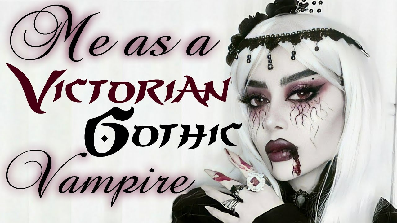 Victorian goth Vampire Makeup tutorial - YouTube