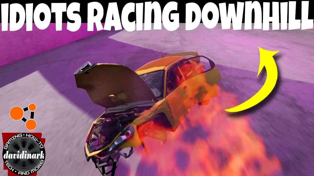 BeamNG Drive - Idiots Racing Downhill (#01) - Downhill Mayhem Map - YouTube