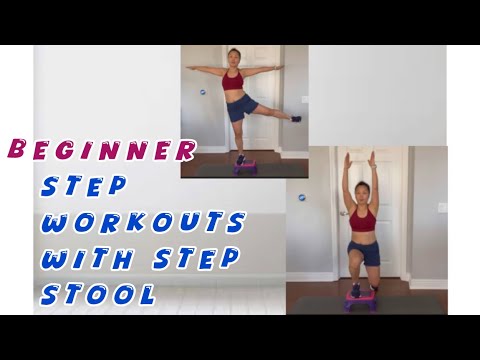 Nonstop Beginner Step Workouts With Step Stool - YouTube