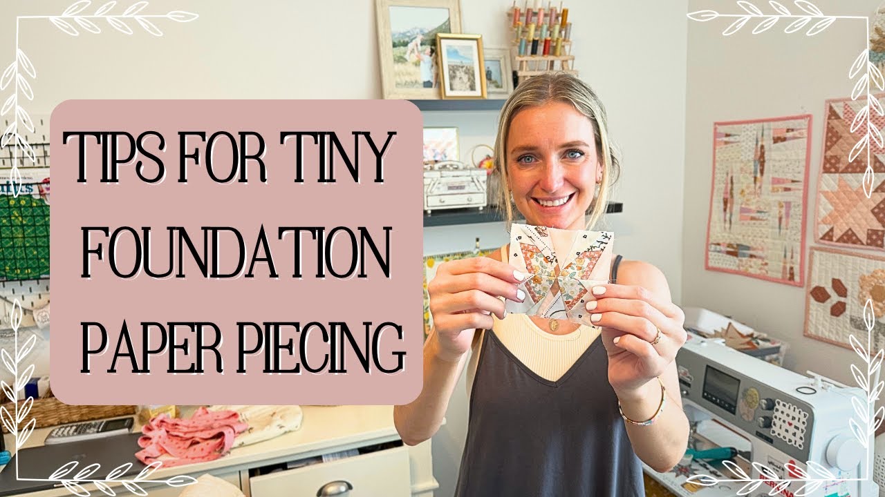 Create Stunning Tiny Butterflies: Easy Foundation Paper Piecing Tutorial! - YouTube