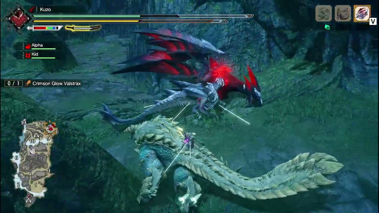 MHRise PC Crimson Glow Valstrax Longsword First Encounter 12:59 - YouTube