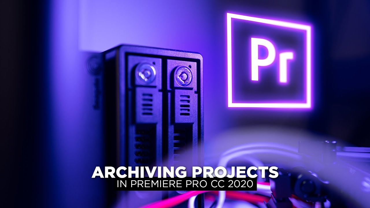How I archive Premiere Pro projects - YouTube