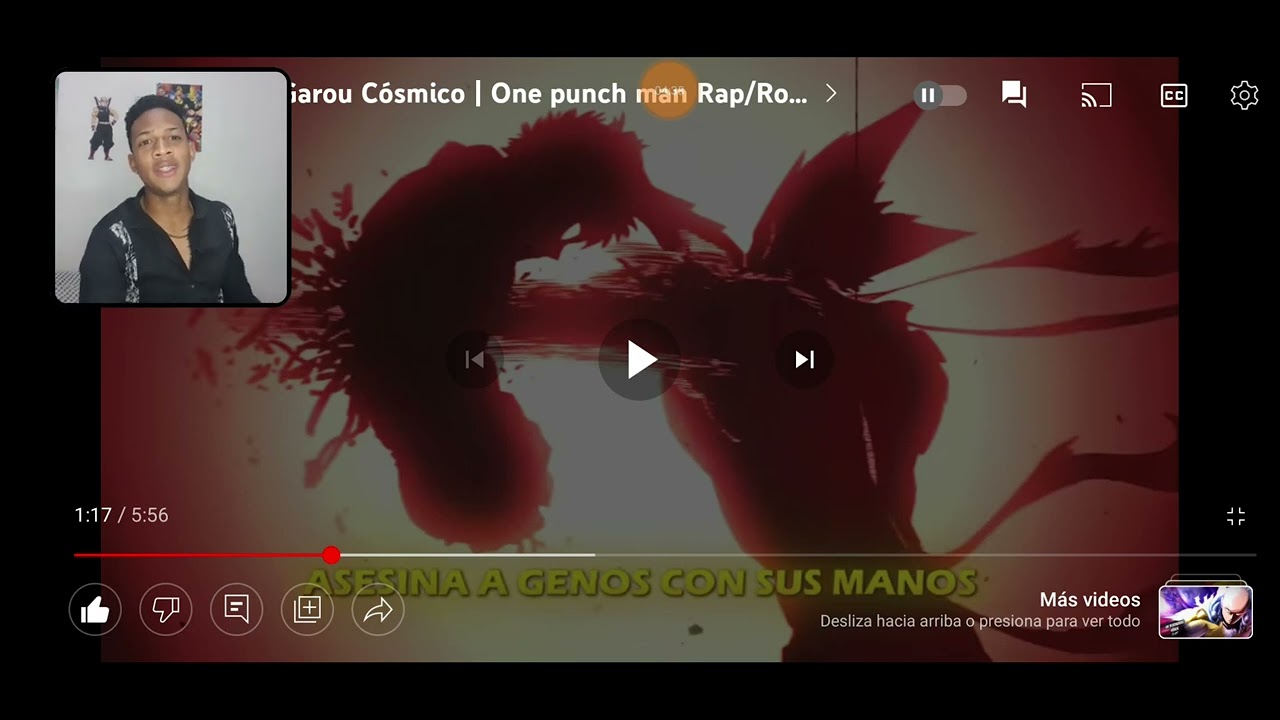 Saitama Vs Garou Cósmico | One punch man Rap/Rock | @DobleCeroRap Video ...