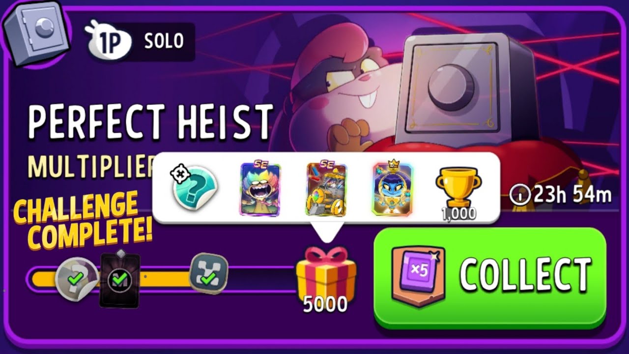 multiplier madness perfect heist solo challenge 5000 score | match ...
