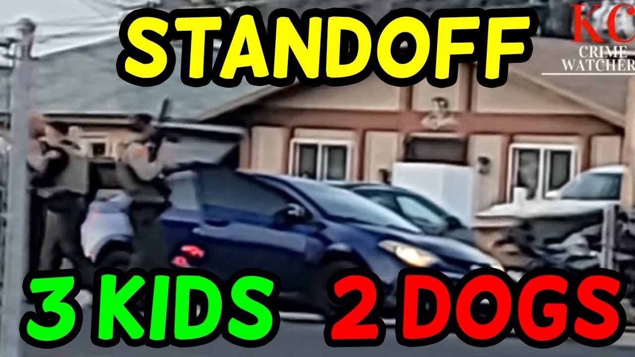 Live STANDOFF. KIDS Inside.. & 2 Dogs Barricaded - YouTube