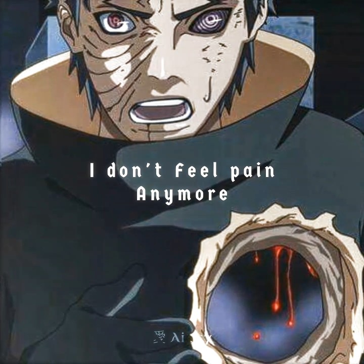 I don't feel pain anymore 💔 #anime #obito #animeedit #narutoshippuden # ...