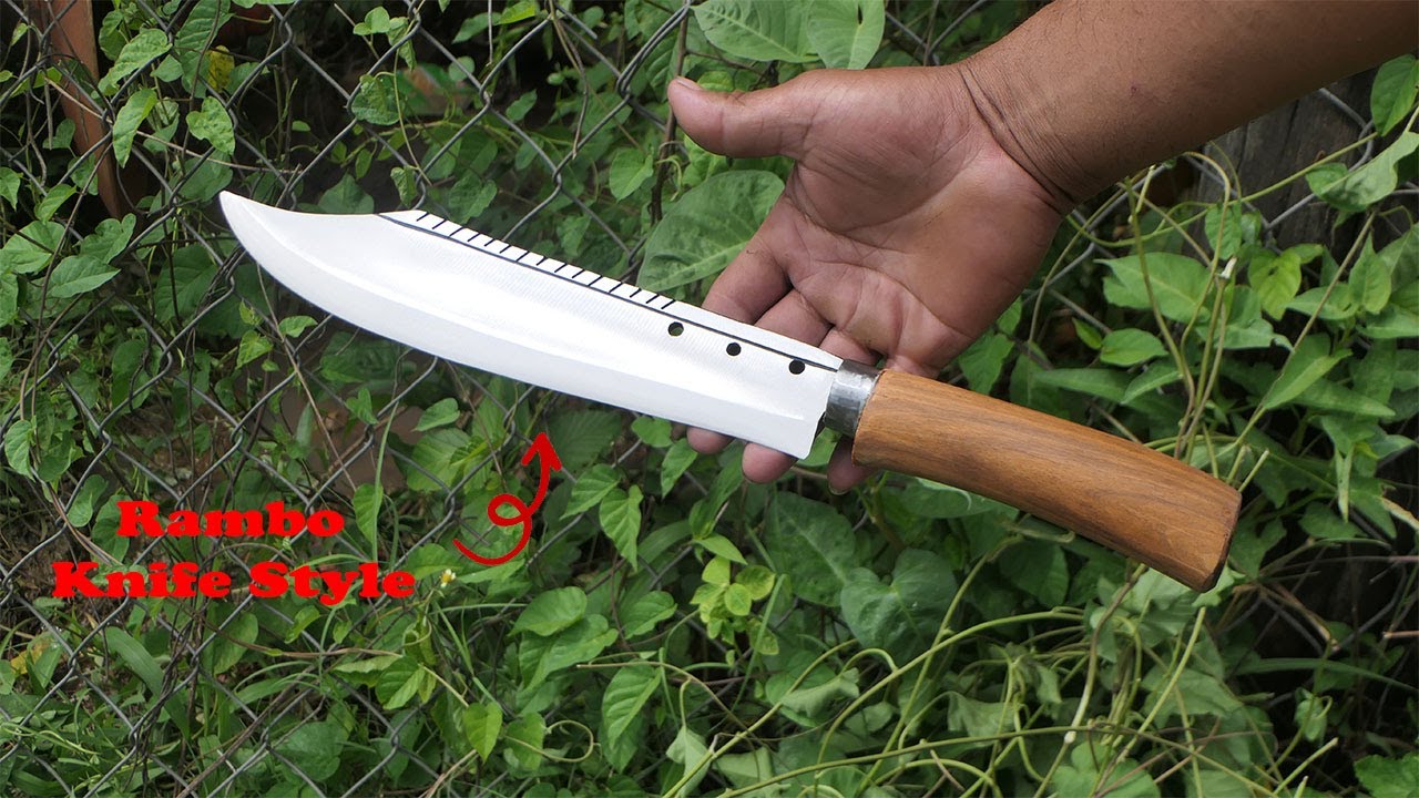 Knife Making II Making a Super Sharp Survival Knife From Spring Steel ...