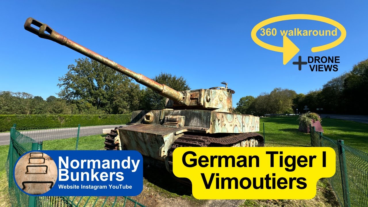NEW SERIES - WALKAROUND: WW2 Tiger I tank in Normandy - YouTube