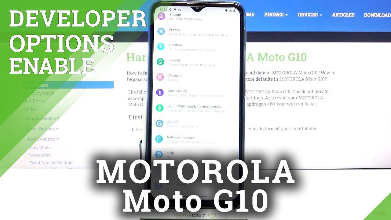 How to Enable Developer Options in MOTOROLA Moto G10 – Find Advanced ...