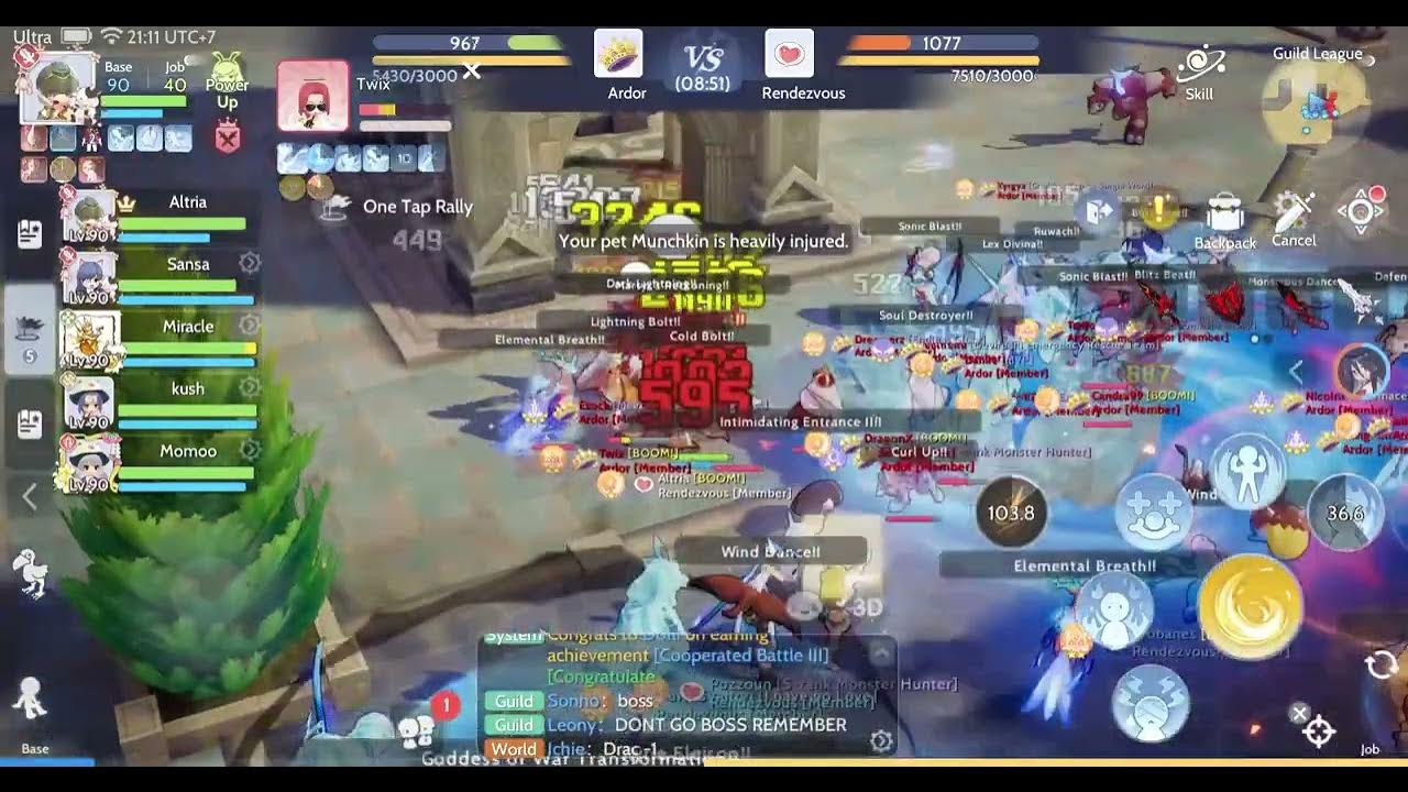 [Ragnarok Origin Global] F2P Lord Knight New Divine Armament PVP Build in Guild League - YouTube