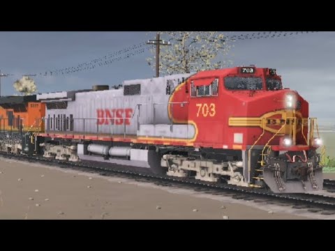 Trainz 3 BNSF #703 pass by - YouTube