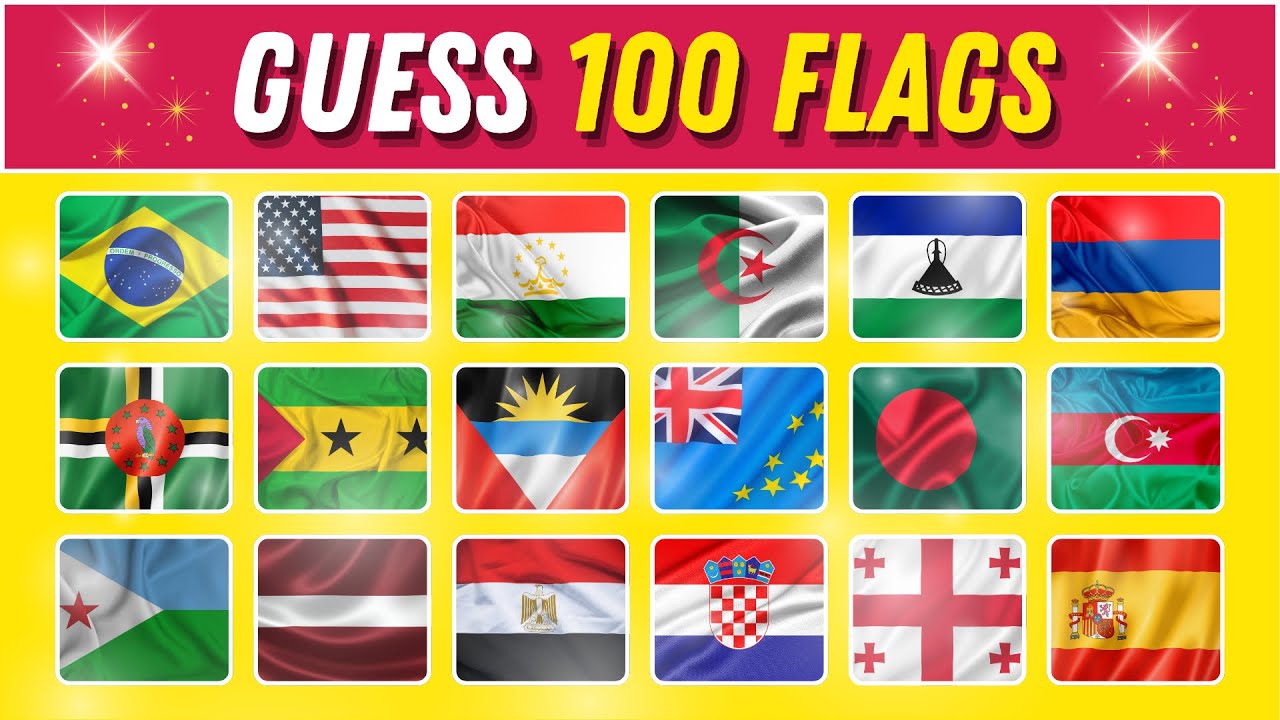 Only 1% Can Guess These 100 Flags! 🚩 Ultimate Country Quiz Challenge 🌎 ...