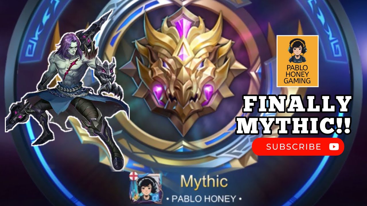FINALLY MYTHIC!!.. *MOSKOV* *RANK* *MLBB* *PABLO HONEY GAMING* - YouTube