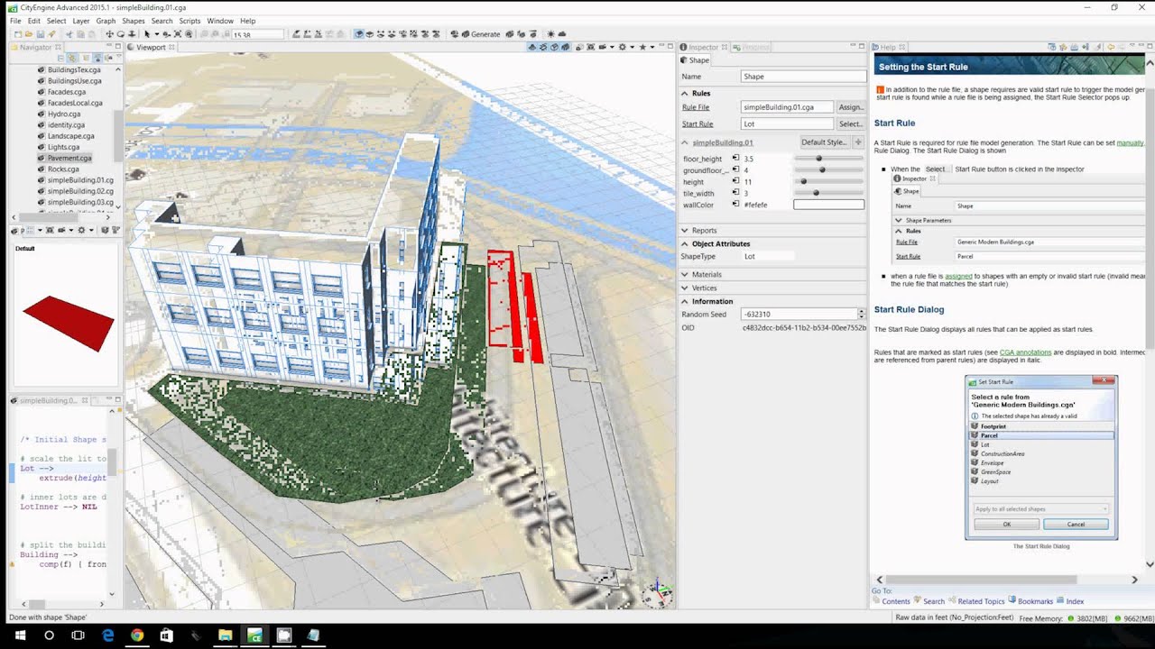 Cityengine assignment 5 tutorial - YouTube