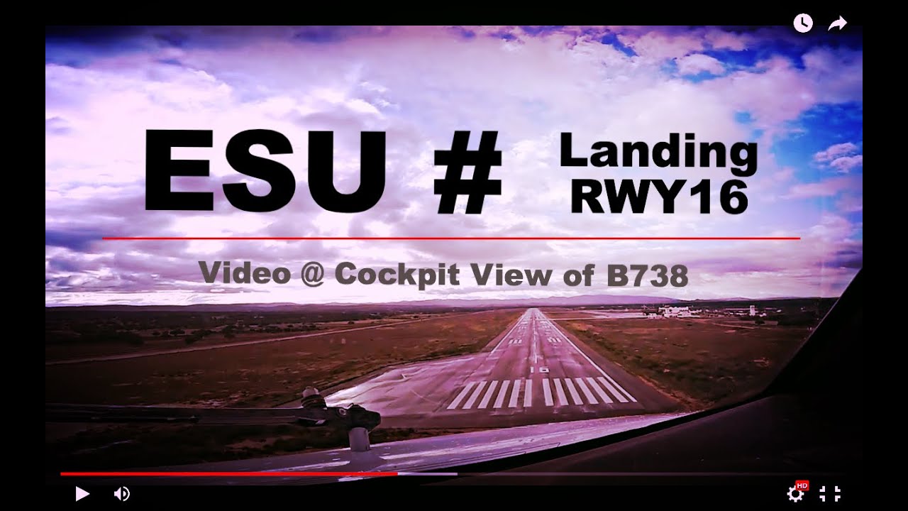 Landing @ ESSAOUIRA - Mogador airport (ESU/GMMI) Morocco # Cockpit view ...