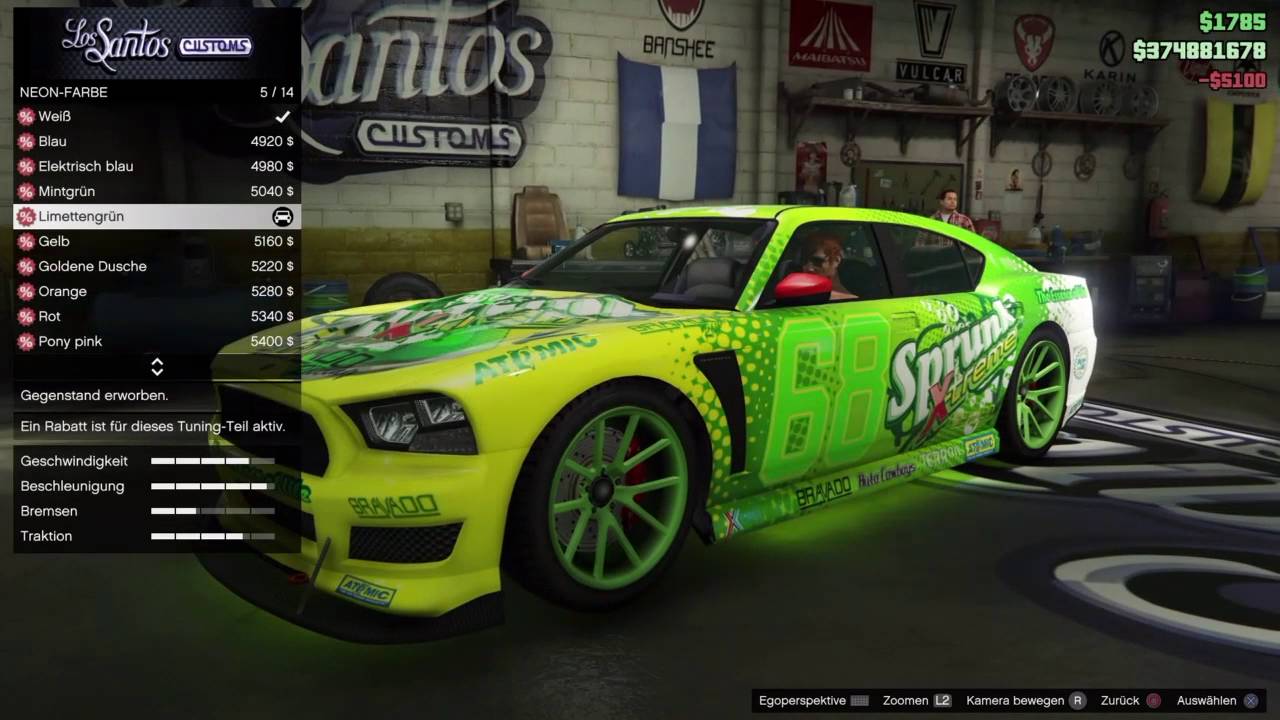 GTA V ONLINE|Bravado Buffalo S SPRUNK Edition Tuning| - YouTube
