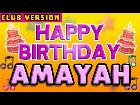 Happy Birthday AMAYAH | POP Version 2 | The Perfect Birthday Song for AMAYAH
