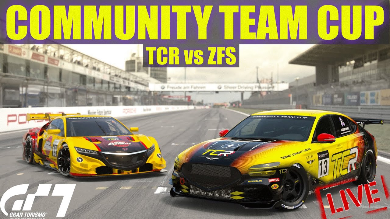 Gran Turismo 7 - 🔴 LIVE - TCR Vs ZFS - Community Team Racing Round 2!!! 🔴 - YouTube