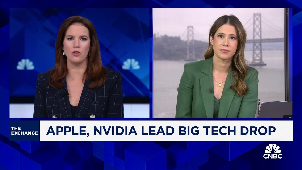 Apple, Nvidia lead big tech selloff - YouTube