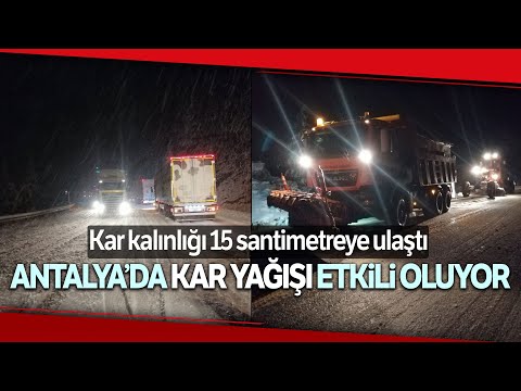Antalya'da Kar Kalınlığı 15 Santimetreye Ulaştı