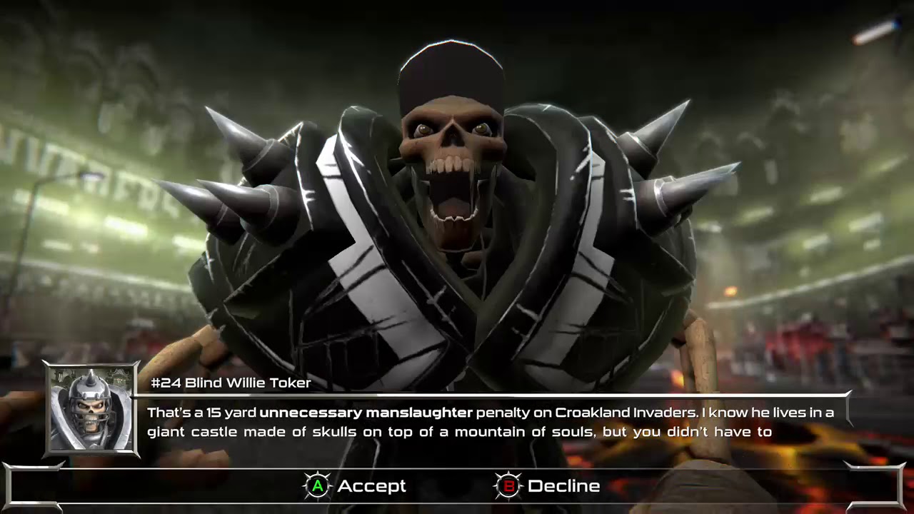 Mutant football league buzzsaw death kills and land mines gameplay xbox ...