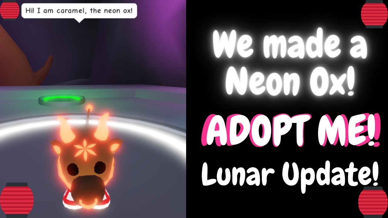 We made a Neon Ox! | Roblox | Adopt Me! | Lunar Update! - YouTube