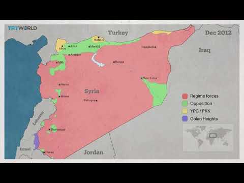 Kondisi peta suriah dari tahun 2012 sampai sekarang - YouTube