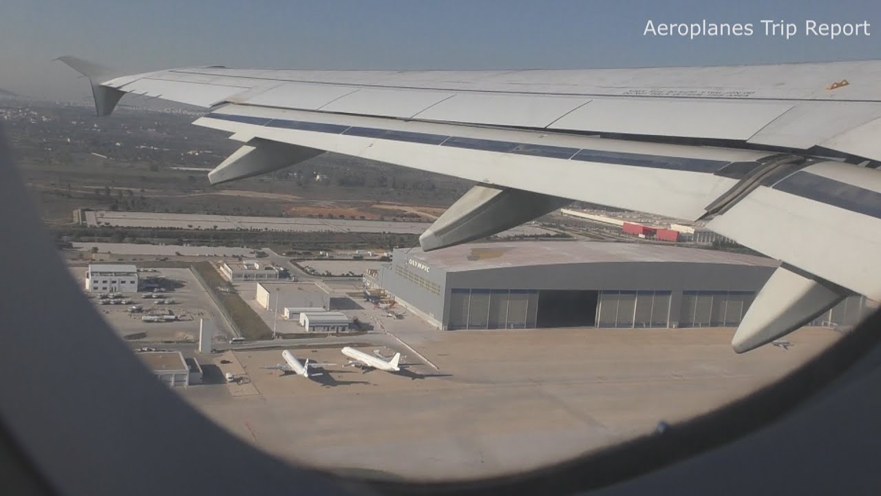 Aegean Airlines take-off from Athens 🛫 - YouTube