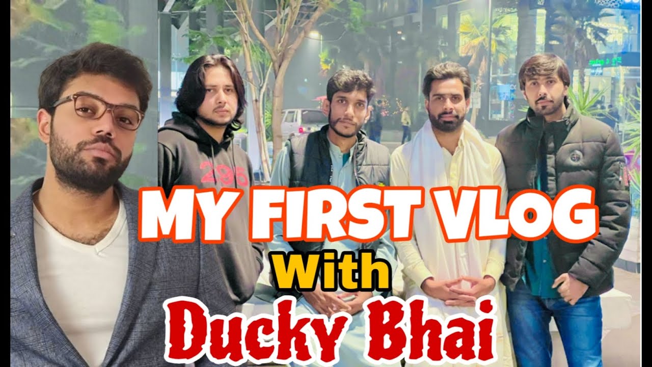 My First Vlog | My First Vlog With Ducky Bhai | Pinda Aly - YouTube