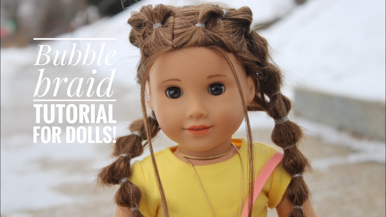 Bubble braid tutorial for dolls! - YouTube