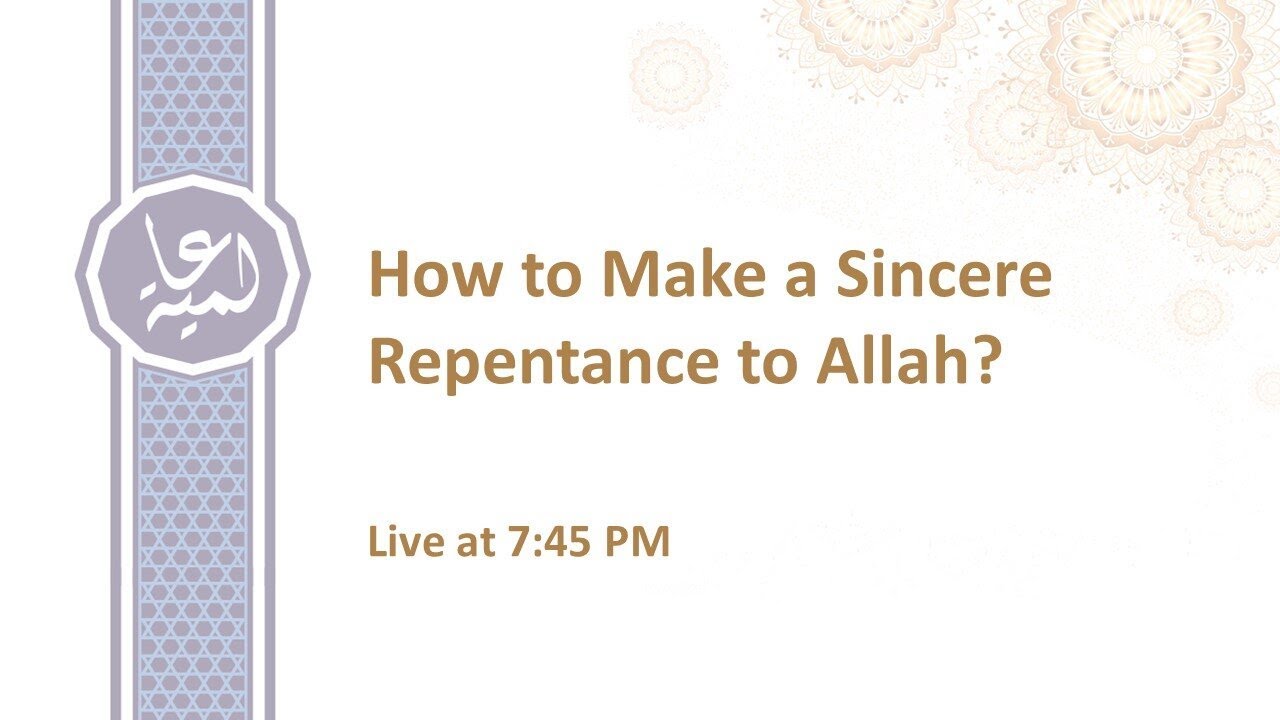 27th Night - How to Make a Sincere Repentance to Allah? - YouTube
