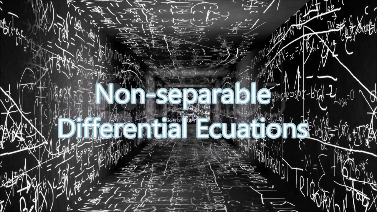 Non-separable Differential Equations || ft. David VR - YouTube