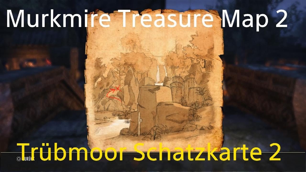 The Elder Scrolls Online Murkmire Treasure Map 2 II location, Trübmoor ...