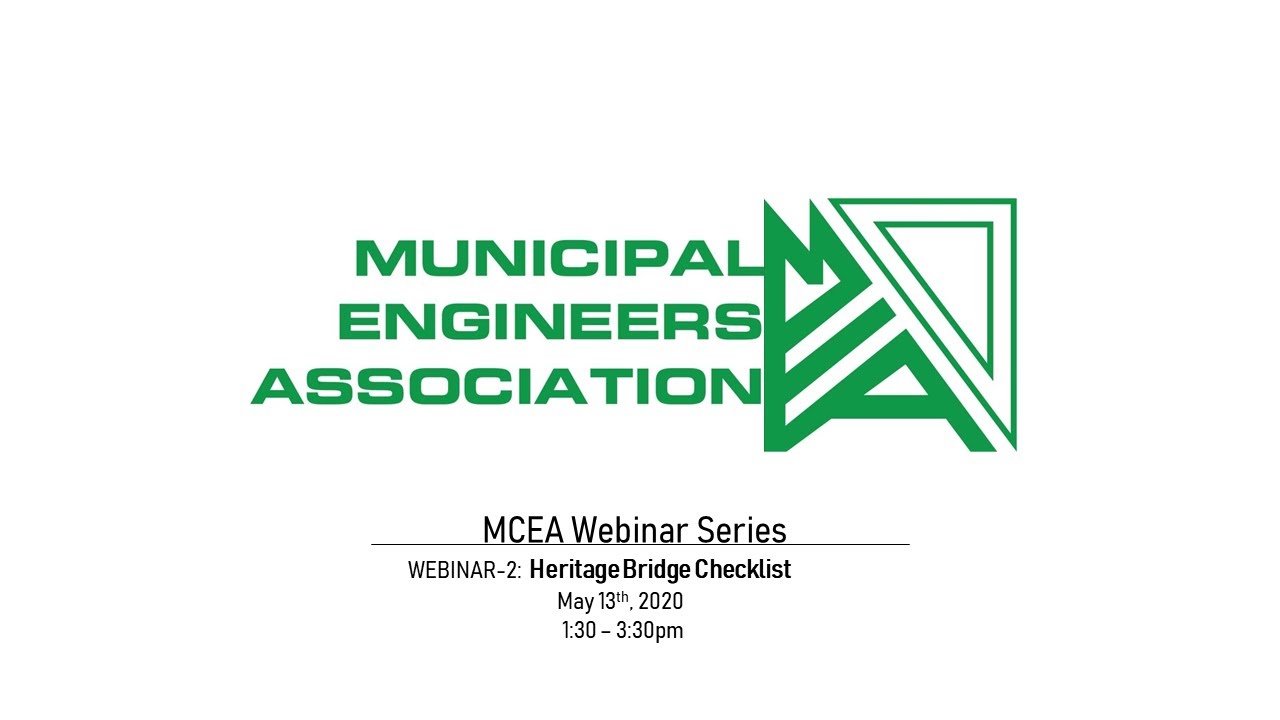 Heritage Bridge Evaluation for the Municipal Class EA (MCEA) Process ...