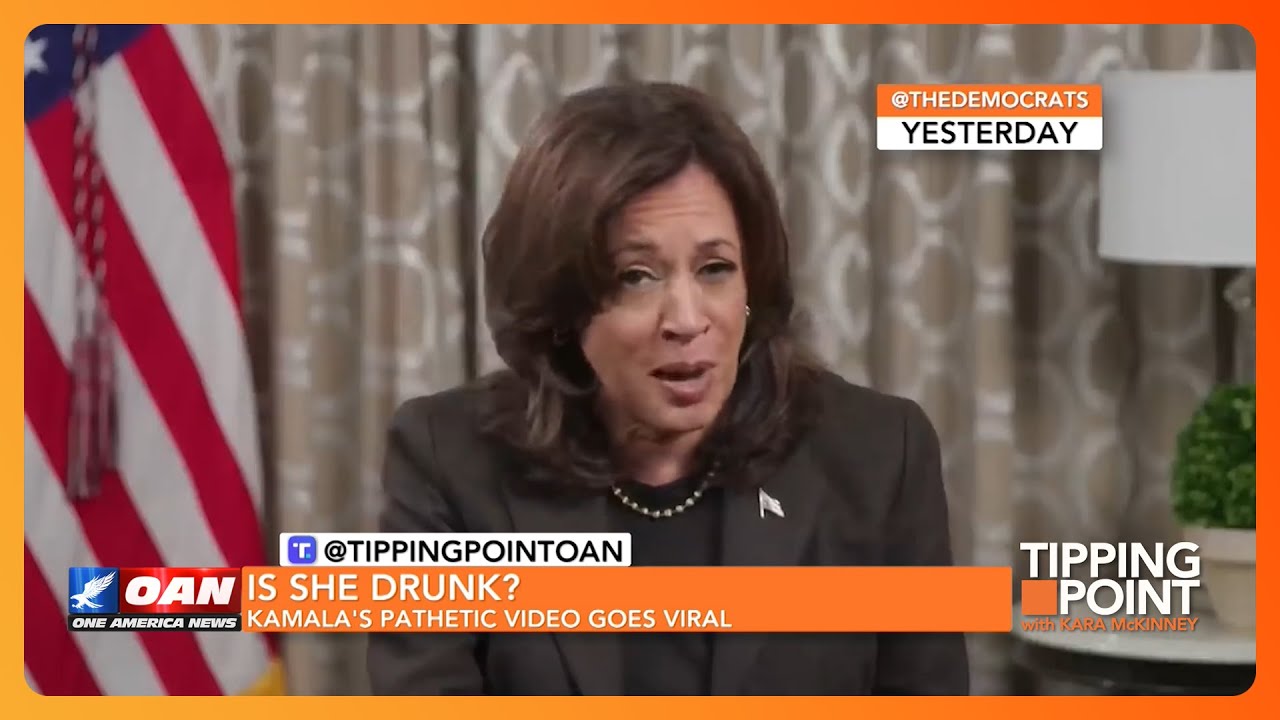 Is She Drunk? 🥴🍷 Kamala's Pathetic Video Goes Viral | TIPPING POINT 🟧 ...
