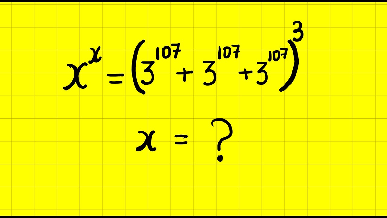Can you solve this exponent question - YouTube