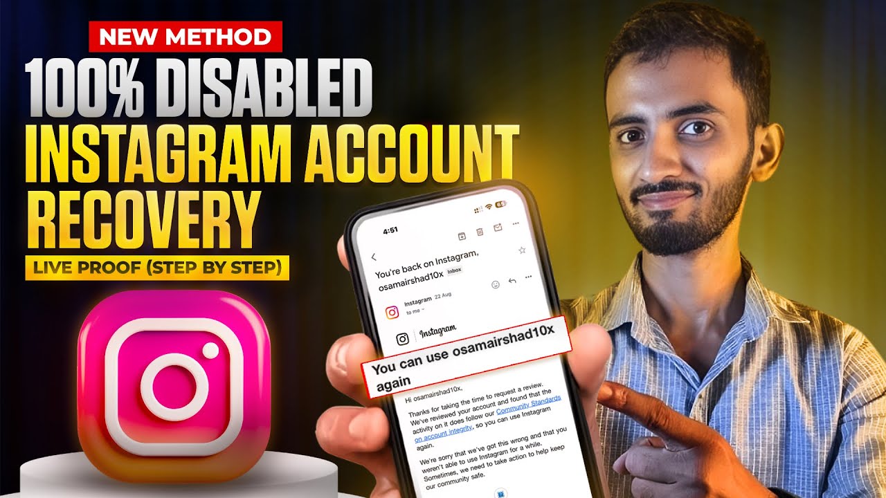 Instagram Disabled Account Recovery | Live Proof (Step by Step) | New ...