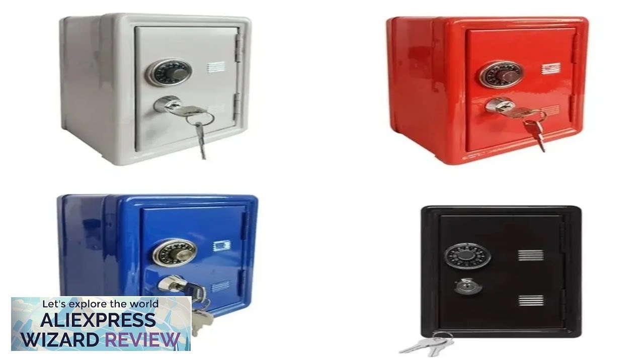 Household Insurance Box Vertical Mini Metal Safe Car Safe Key Insurance ...