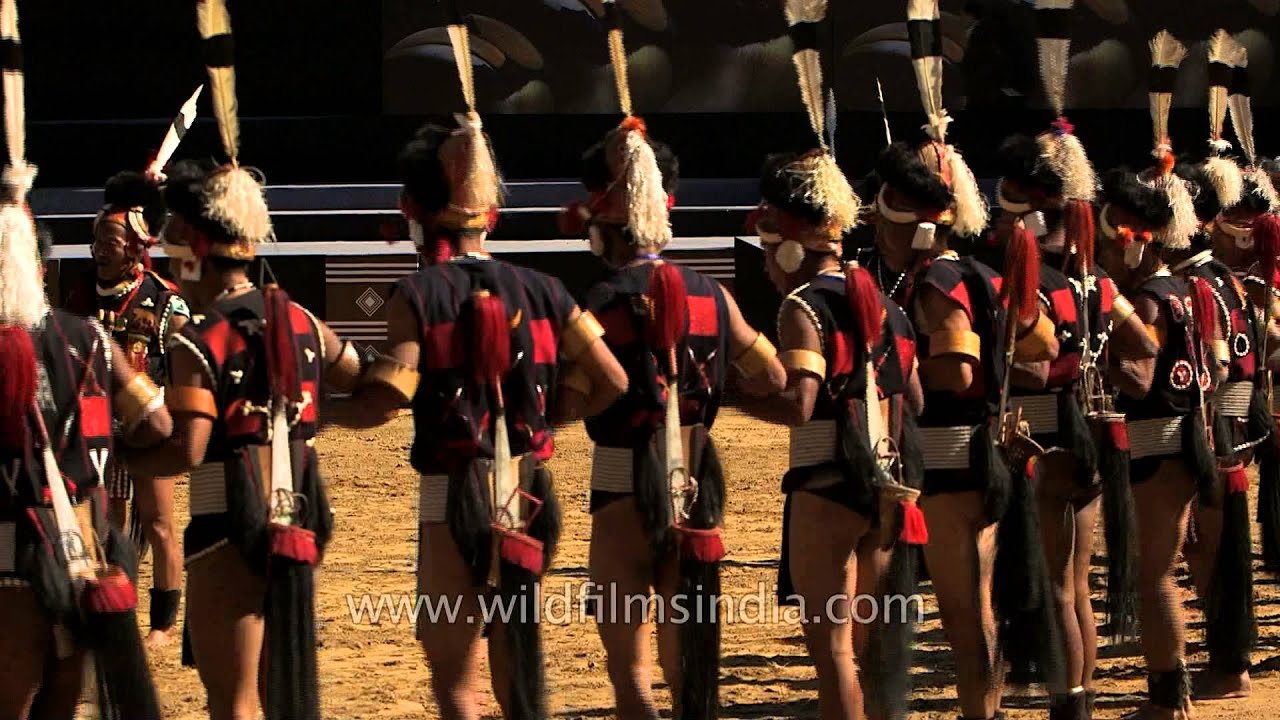 Ethnic dance performed by Sangtam tribe - YouTube