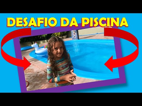 Jujuba brinca do desafio da piscina no Sítio do Tororó