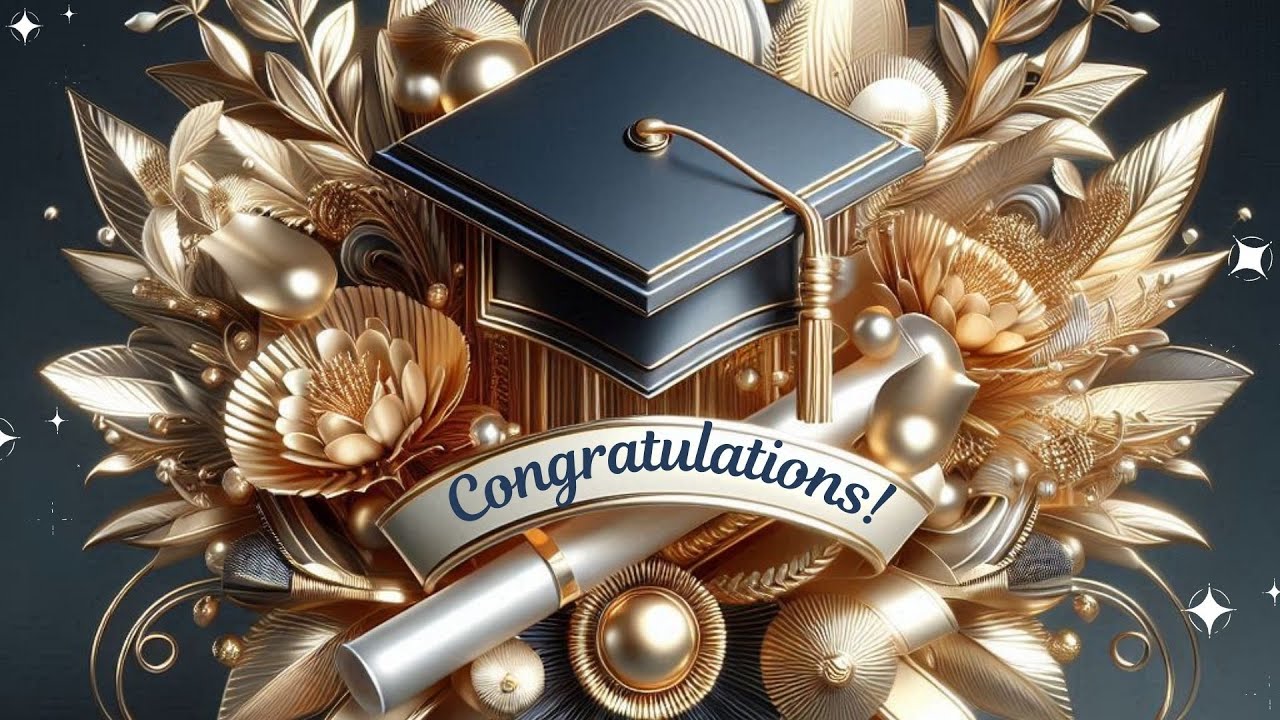 🎓 Congratulations | Graduation Screensaver | 4-Hour Celebration | White ...