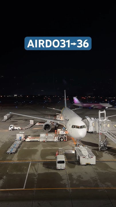 【タイムラプス】2024.11.15新千歳空港AIRDO31便折返し36便 #airdo #新千歳空港 - YouTube