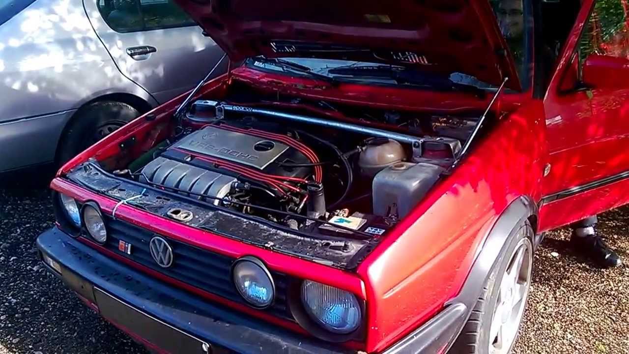 Golf 2 swap vr6 - YouTube